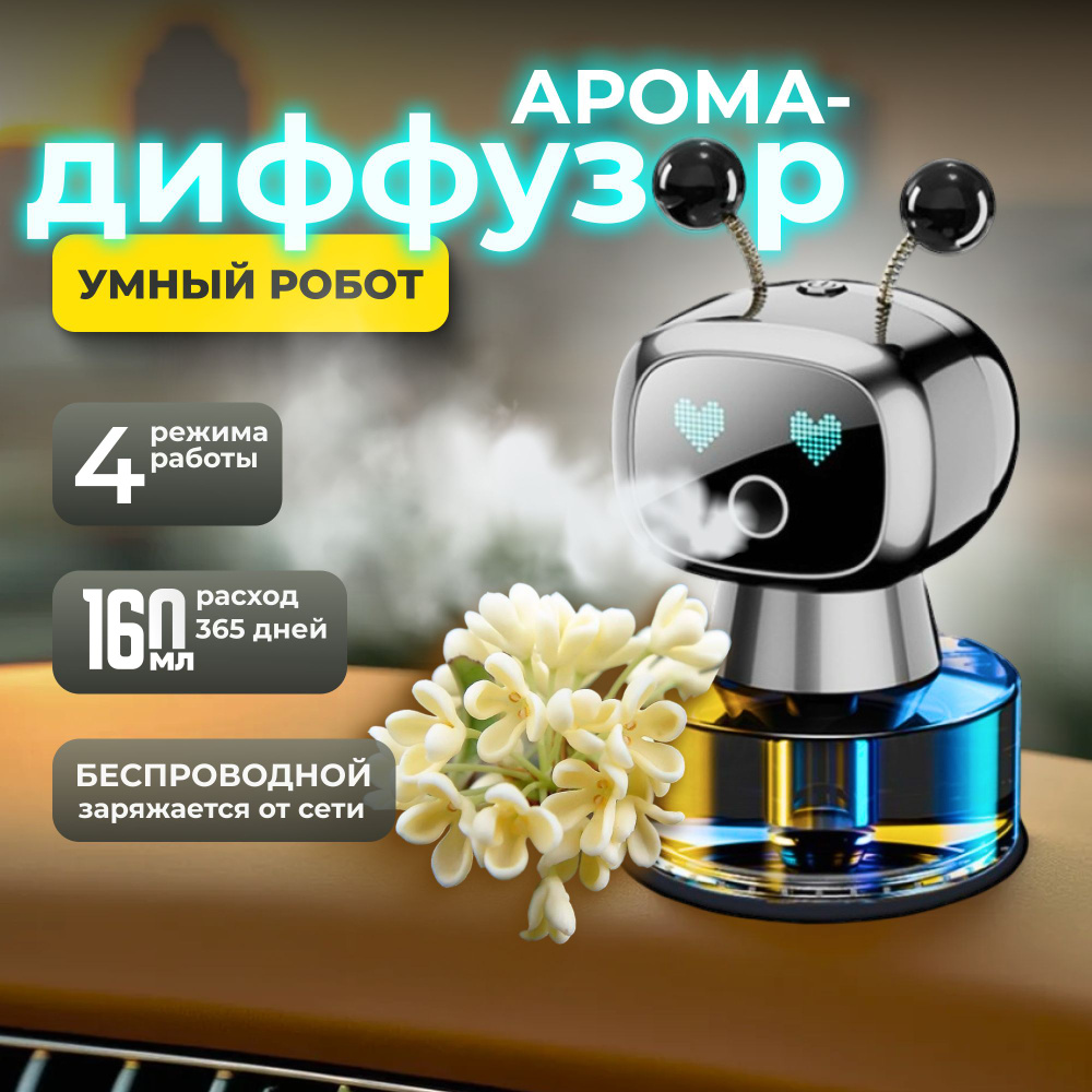 Умный ароматизатор для автомобиля, дома и офиса автоматический,160 мл ...