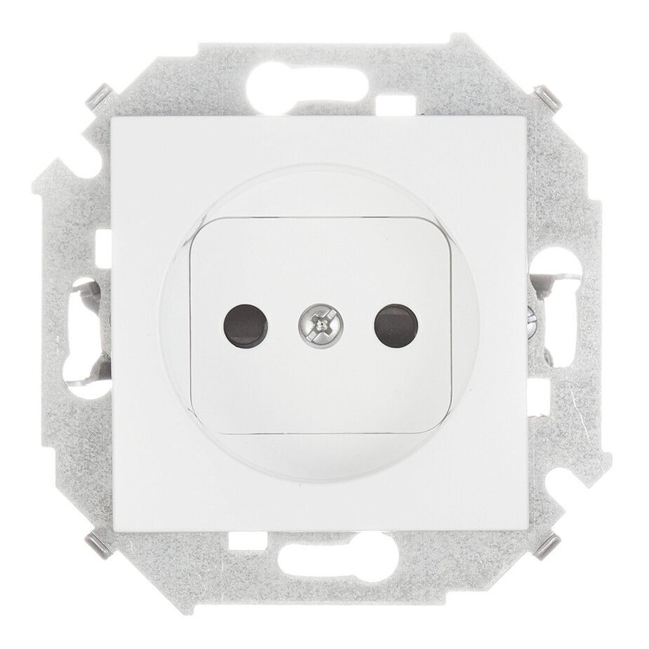 Розетка Simon 15 встраиваемая белая со шторками (1591444-030) купить на ...