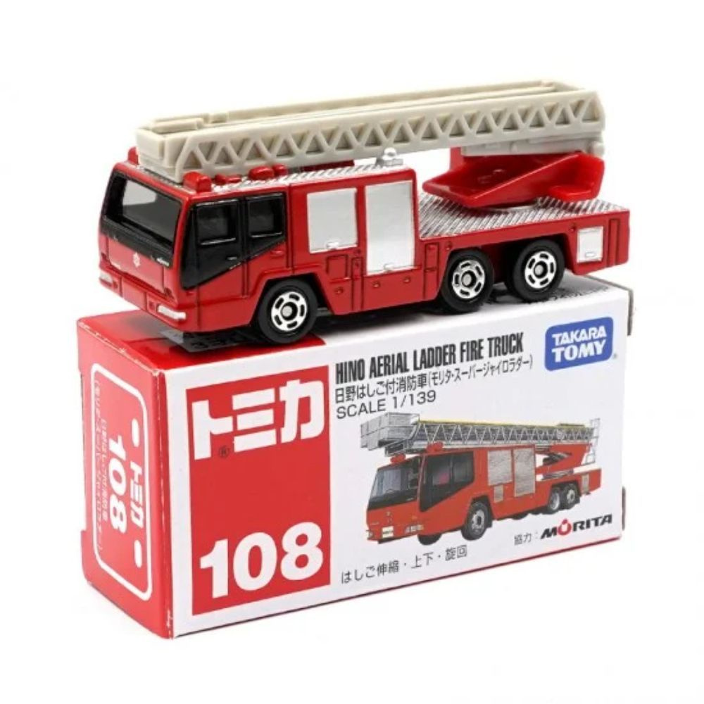 Машинка Takara Tomy Tomica 1/139 Morita Hino Fire Engine BX108 Diecast ...