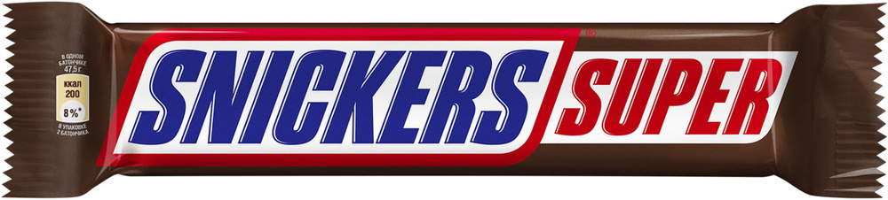 Шоколадные батончики SNICKERS Super, 80 г купить на OZON по низкой цене ...