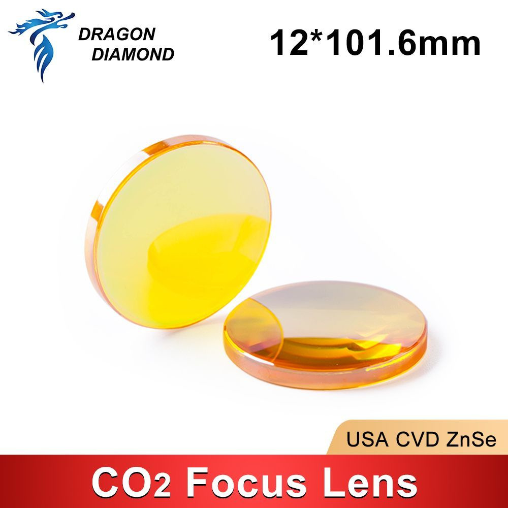 1 шт. США ZnSe CVD Co2 лазерная фокусная линза диаметром 12 мм FL 101,6 мм для гравировального ...