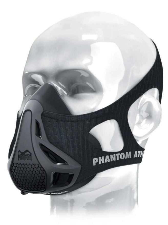 Тренировочная маска для бега phantom training mask/черная/размер M ...