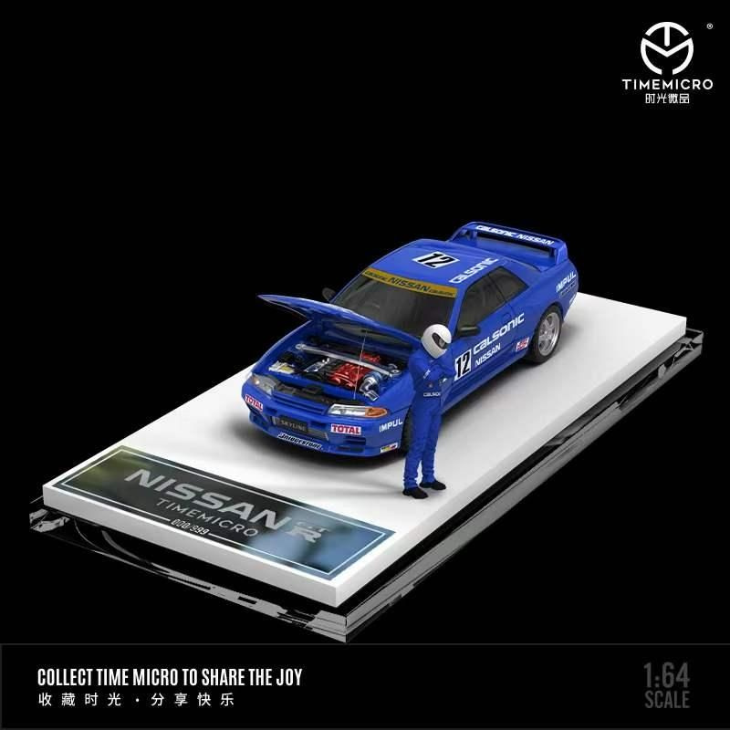Коллекционная машинка TIME MICRO 1:64 Nissan GTR R32 Calsonic #12 Blue ...