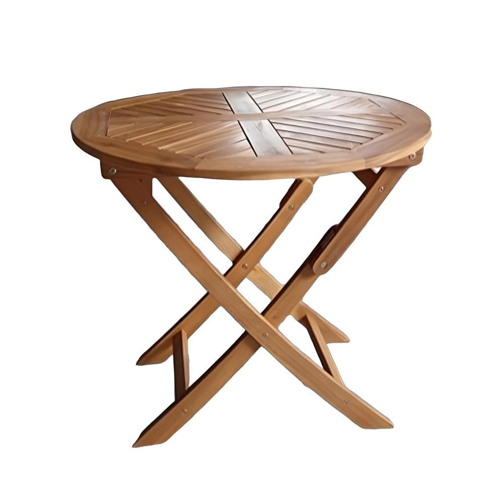 Стол складной круглый 80х75 см акация, полезный купить на OZON по ...