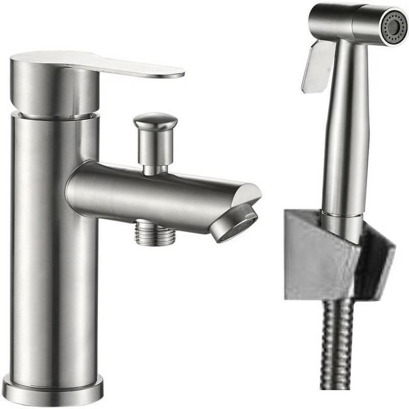 Смеситель для раковины Haiba HB12801 с гигиеническим душем Нержавеющая сталь купить на OZON по ...