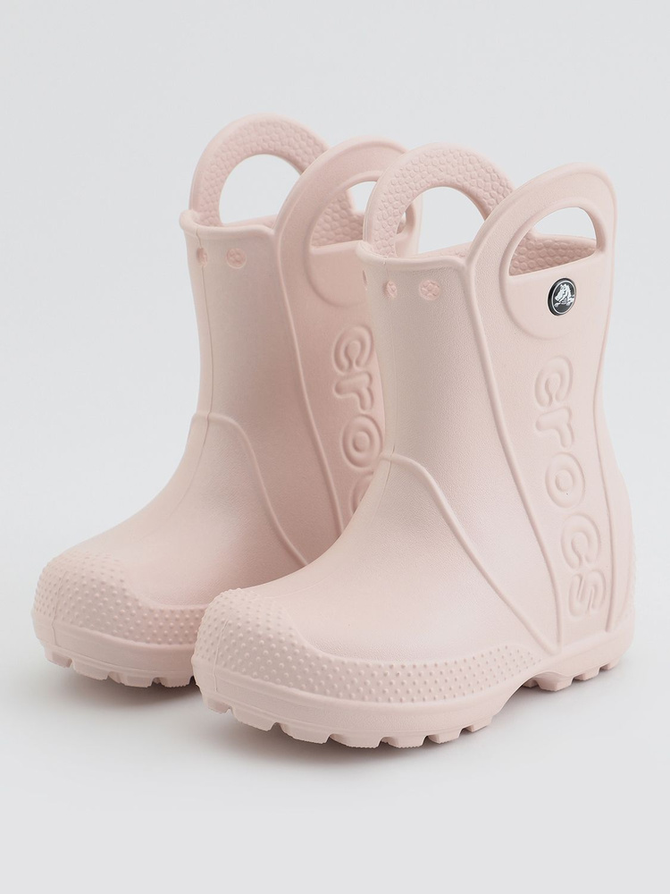 Сапоги резиновые Девочки Crocs светло-розовый EVA Без застёжки На любой ...