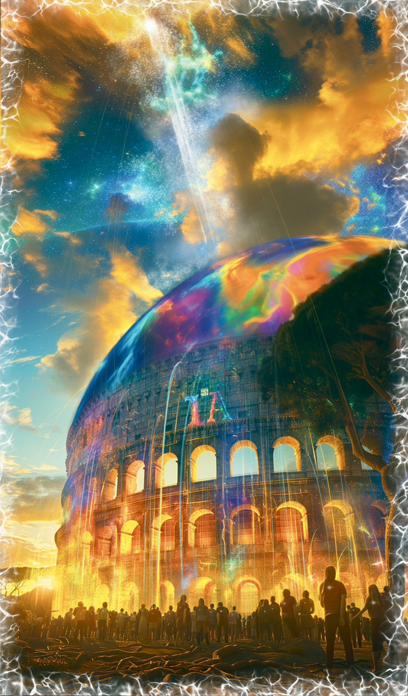 Fleysher Art, Картина "Искусственный интеллект" маслом на холсте 250х150, уникальна картина ...