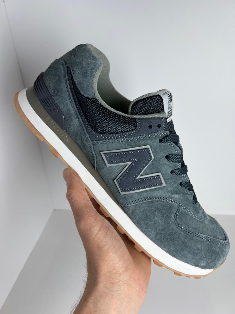 Кроссовки Мужской New Balance Замша натуральная, размер 42 На любой ...