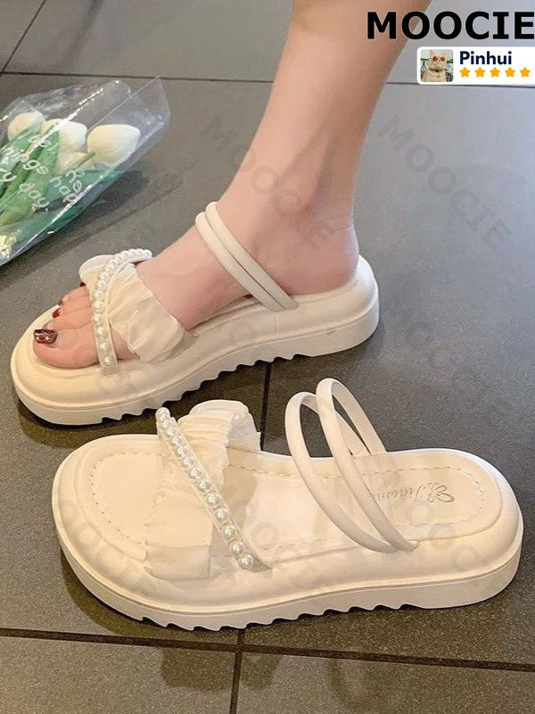 Босоножки Женский MOOCIE Без каблука, размер 40, 41 Круглый нос, Низкая модель Демисезон купить ...