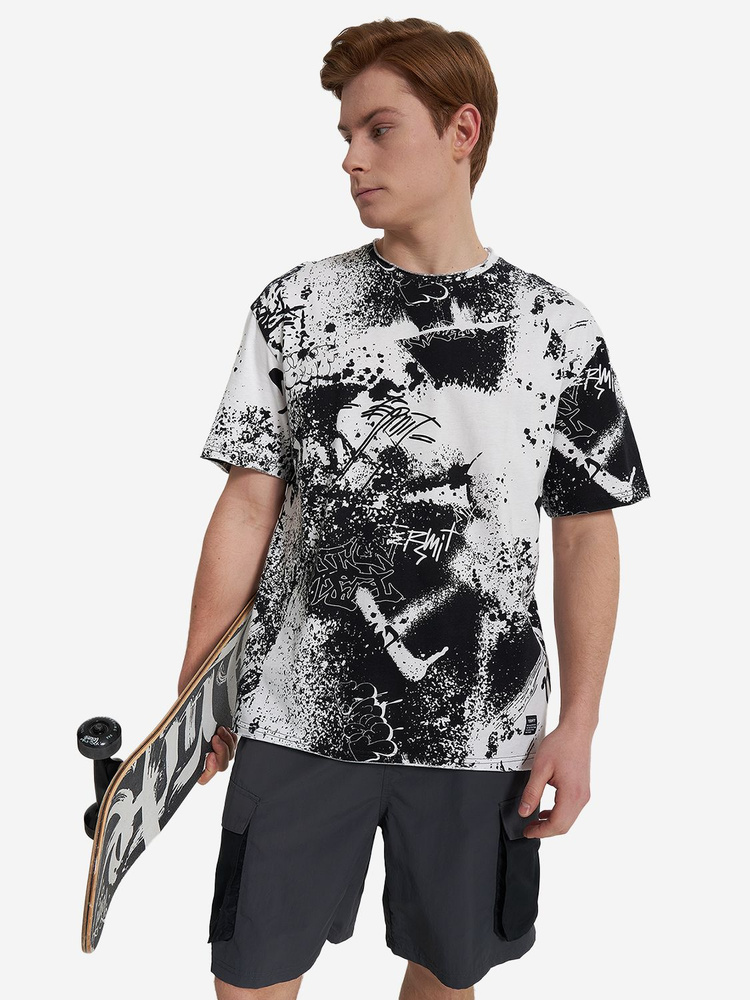 Футболка Мужской Termit черный, размер 48, 50 Хлопок Спортивный Узбекистан купить c доставкой на ...