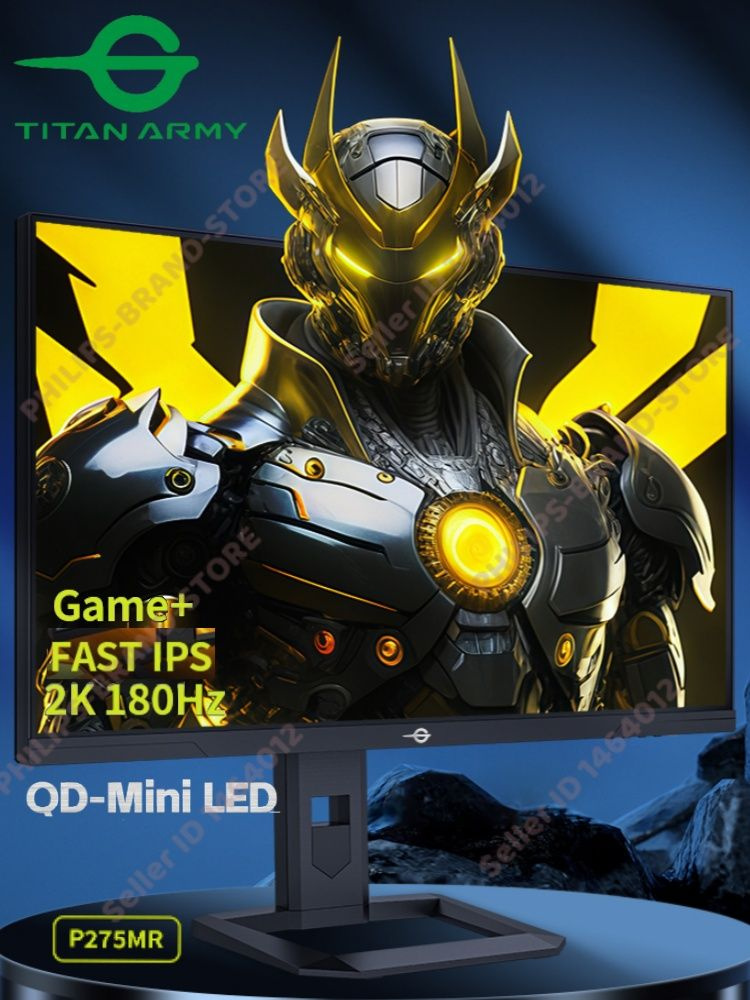 Titan Army 27" Монитор P275MR, QD-MiniLED, 2K 180Hz, HDR1000, FAST IPS ...