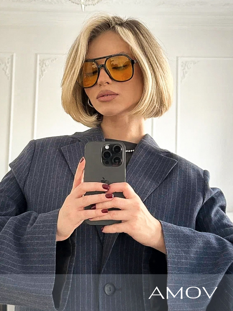 AMOV Очки солнцезащитные женские 2025 купить на OZON по низкой цене ...