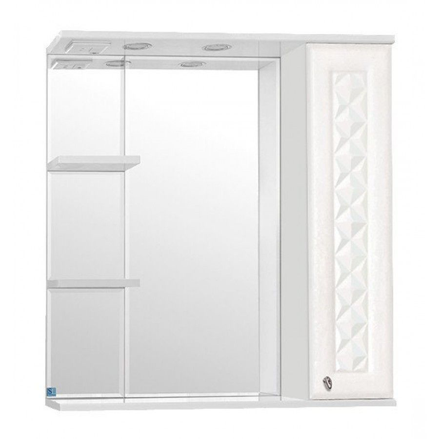 Зеркало-шкаф Канна Люкс 75 купить на OZON по низкой цене (1557416722)