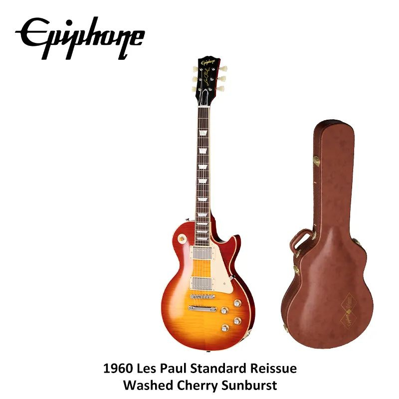 Epiphone 1960 Les Paul Standard Reissue Washed Cherry Sunburst ...