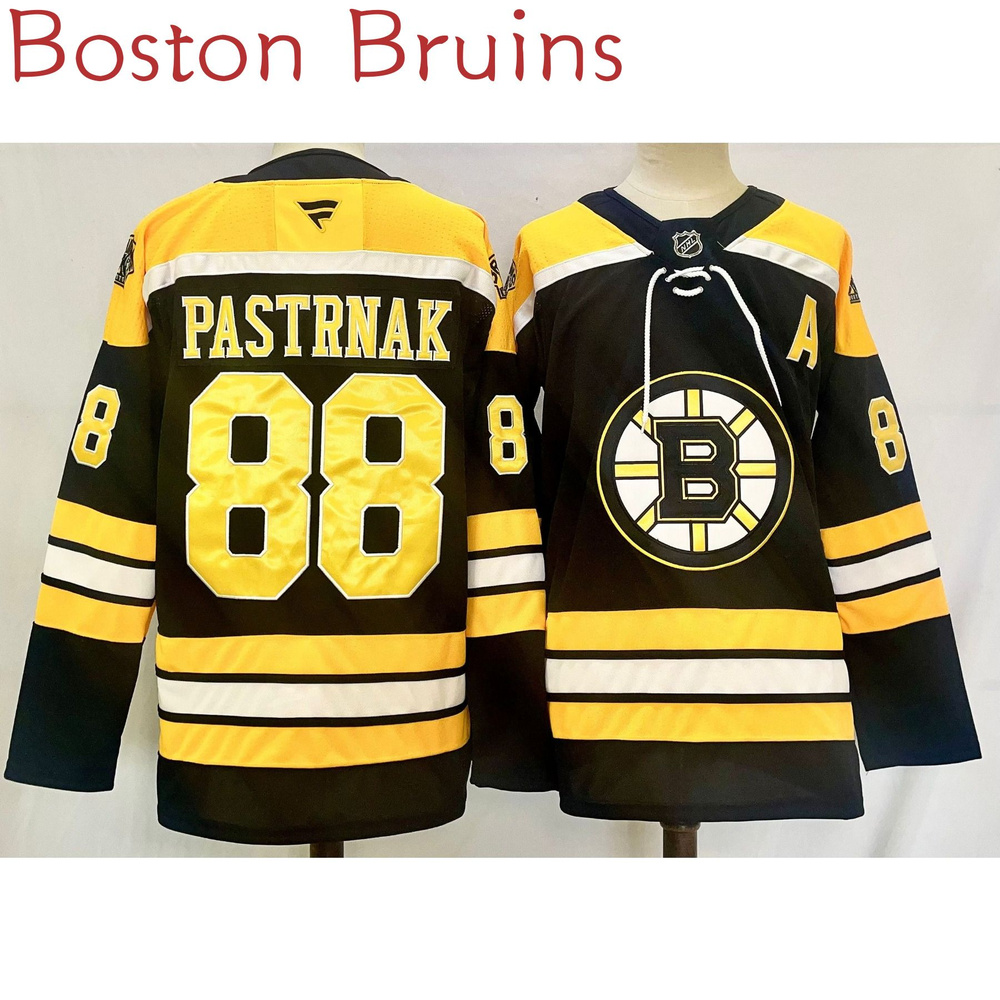 NHL джерси хоккейная Бостон Брюинз Boston Bruins Jersey 88 David ...