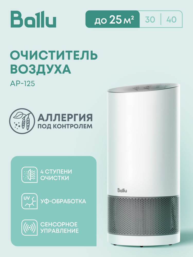 Очиститель воздуха Ballu AP-125 купить на OZON по низкой цене (1180069713)