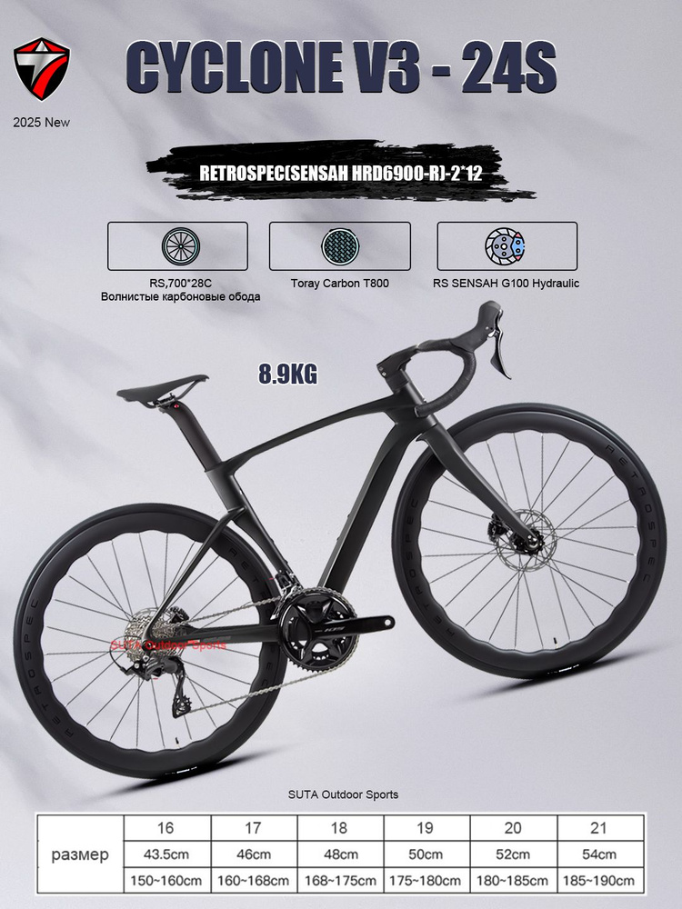 TWITTER BIKE Велосипед Шоссейный, CYCLONE RS-24 купить на OZON по ...