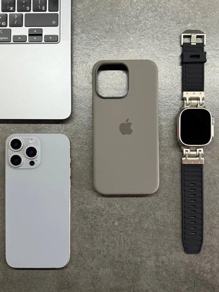 Чехол из прочного каркаса Silicone Case MagSafe для iPhone 15 / Clay_1 / Фирменная анимация_1 ...