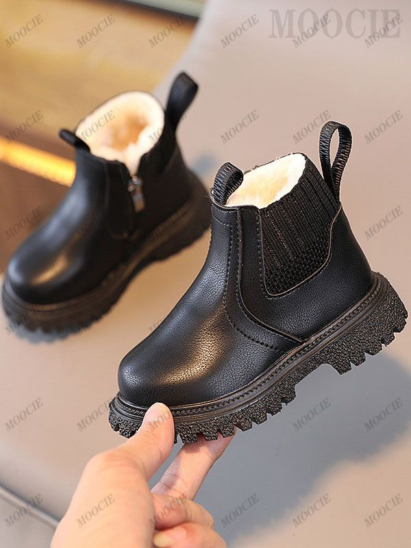 Ботинки Девочки, Мальчики MOOCIE черный, размер 26 Зима Китай купить c доставкой на OZON по ...