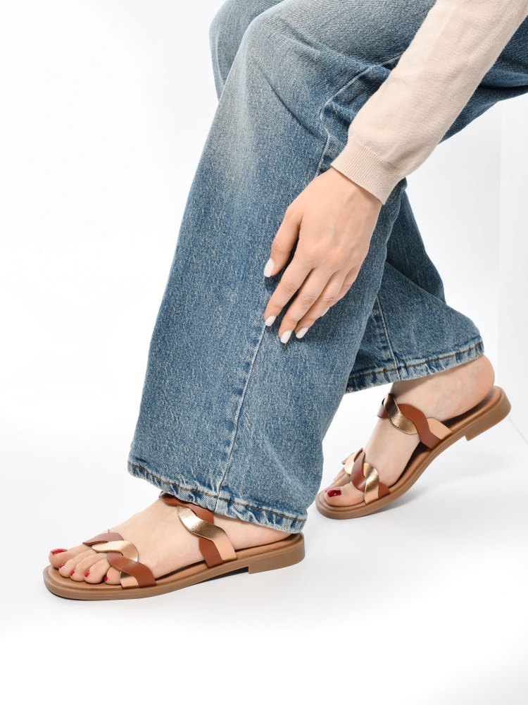 Шлепанцы Женский BELWEST, размер 38 Натуральная кожа Мягкая стелька G Без застёжки Беларусь Лето ...