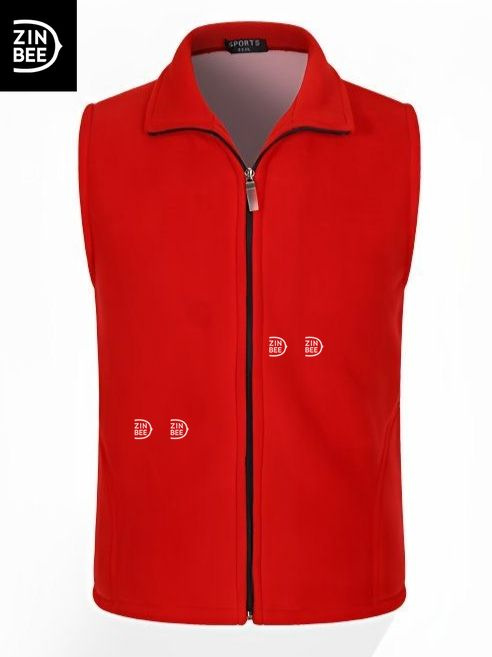 Жилет утепленный Женский, Мужской ZinBee рубиновый, размер 48 Полиэфирное волокно Синтепух ...