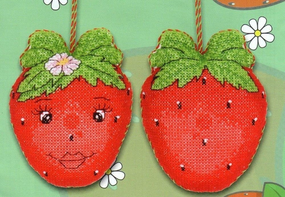 Набор для вышивания Панна #IG-1419 Игрушка. Клубничка, Счетный крест, 9 ...