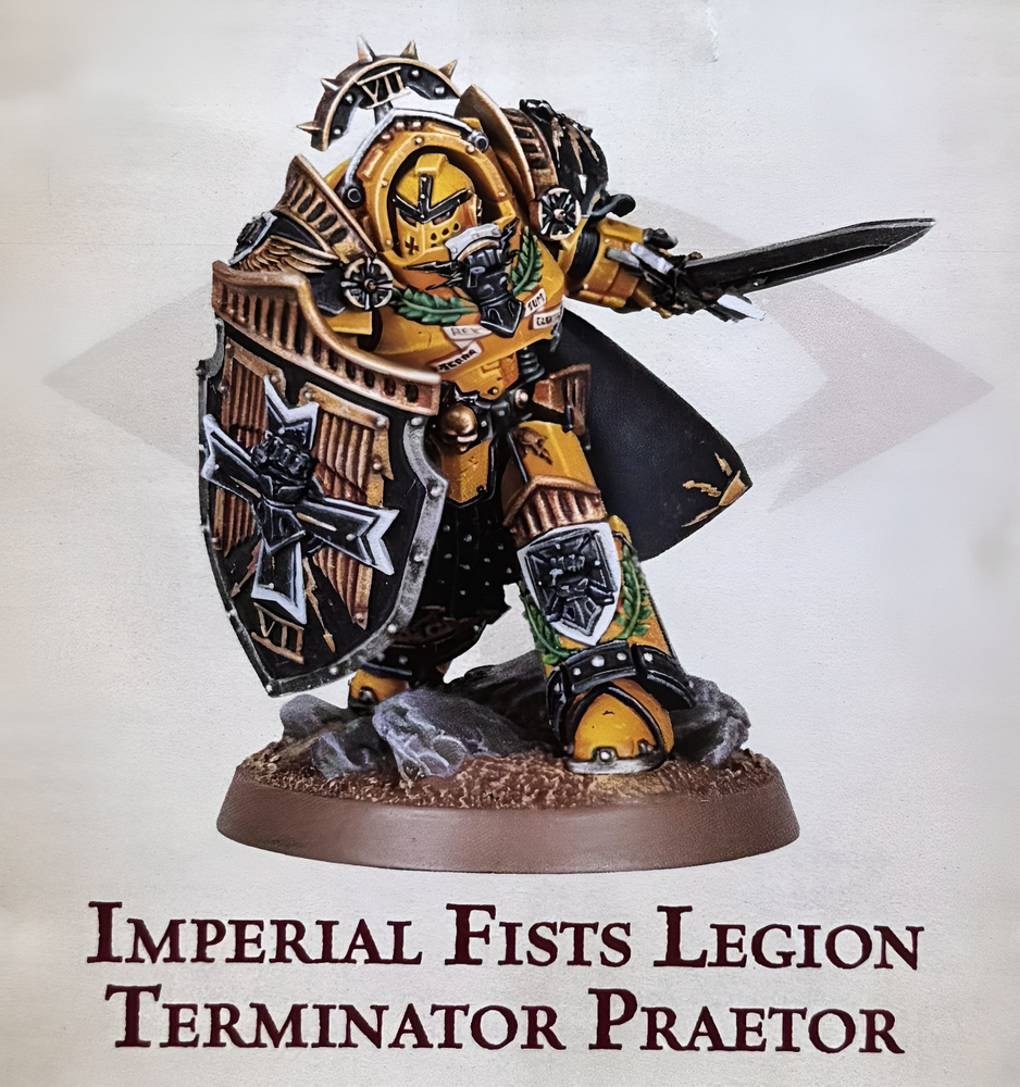 Warhammer 30k Миниатюры / Imperial Fists / Terminator Praetor (смола ...