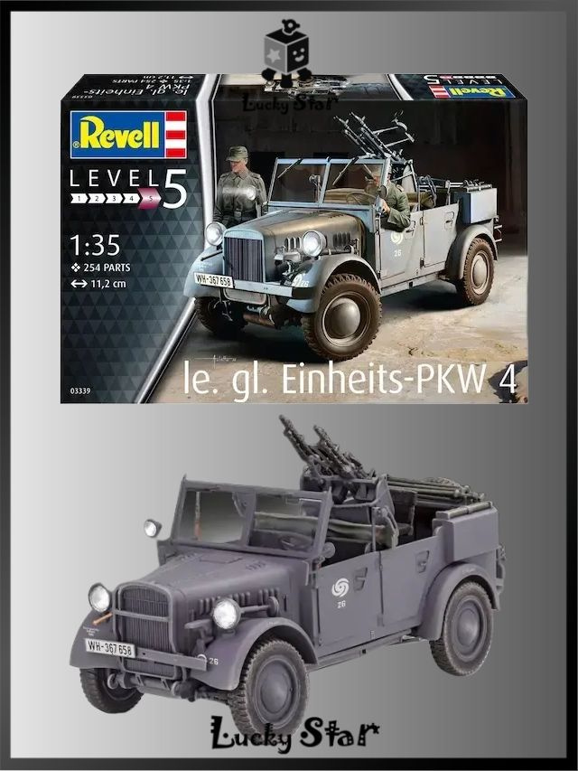 (фигурки) Revell Военная модель 1/35 танк 03339 le. gl. Einheits-PKW 4 ...