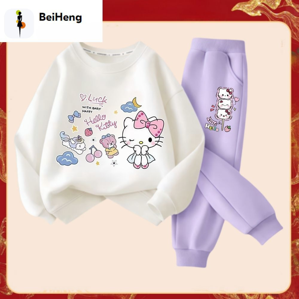 Комплект одежды Девочки белый шоколад, размер 100 Политекс Китай На ...