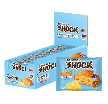 Протеиновое печенье без сахара Fitnes SHOCK Biscuit по 40 г 10 шт (Вкус ...