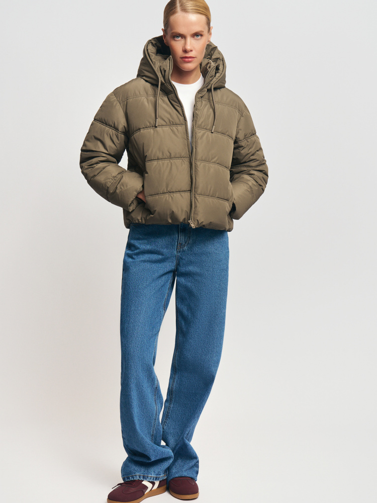 Куртка Женский Zolla хаки Полиэстер, размер 50 Длинный Демисезон Китай купить c доставкой на ...