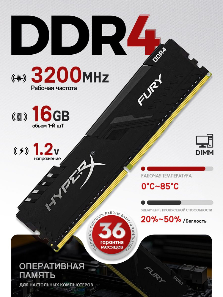 Kingston Fury DDR4 3200 купить на OZON по низкой цене
