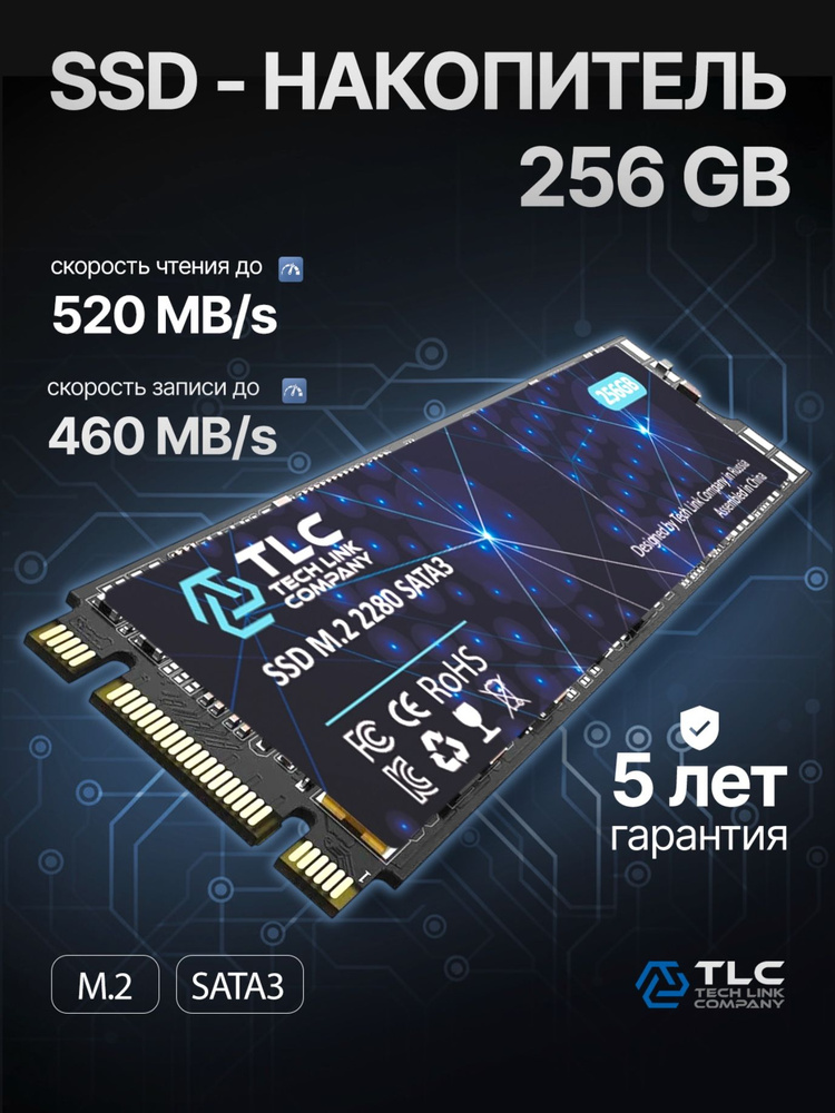 256 ГБ Внутренний SSD-диск TLC 3D NAND 2280 TLC SSD M.2 SATA3 (M.2 SATA ...