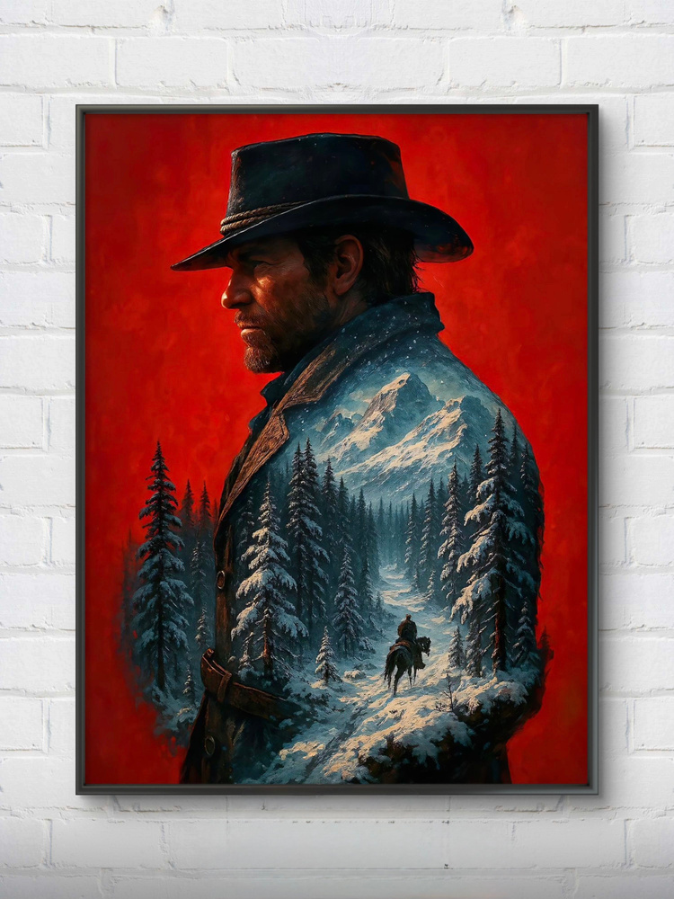 Постер Red Dead Redemption 2 / Плакат Red Dead Redemption 2 . Формат А3 ...