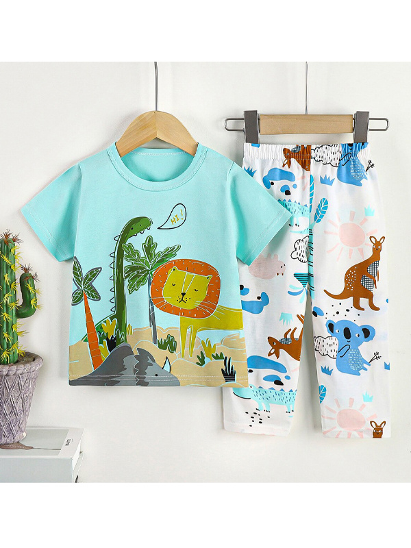 Комплект одежды Мальчики Домашний аквамариновый, размер 110 ...