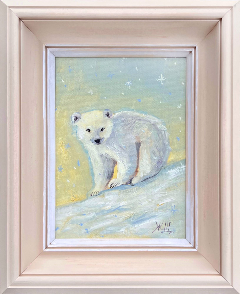 Картина маслом Умка, в деревянной раме, 28-23 см купить на OZON по ...