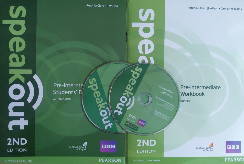 Speakout Pre-intermediate. 2nd Edition. Комплект: Student's Book with DVD + Workbook with key ...