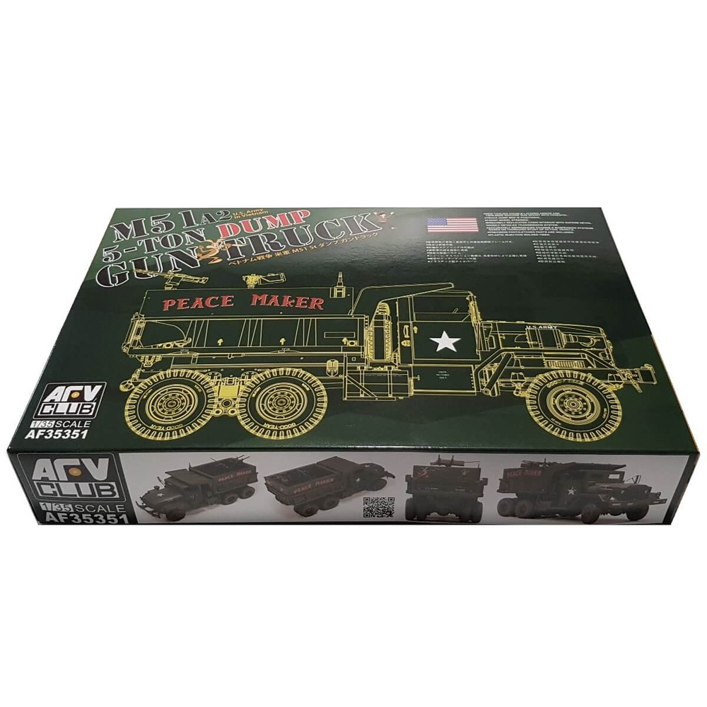 AFV CLUB Сборная модель Грузовик M51A2 5-тонный самосвал Вьетнам, 1:35 ...