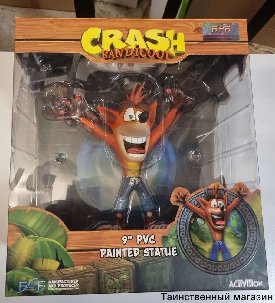 First 4 Figures,Crash Bandicoot,9 inch Игрушечная скульптура персонажа ...