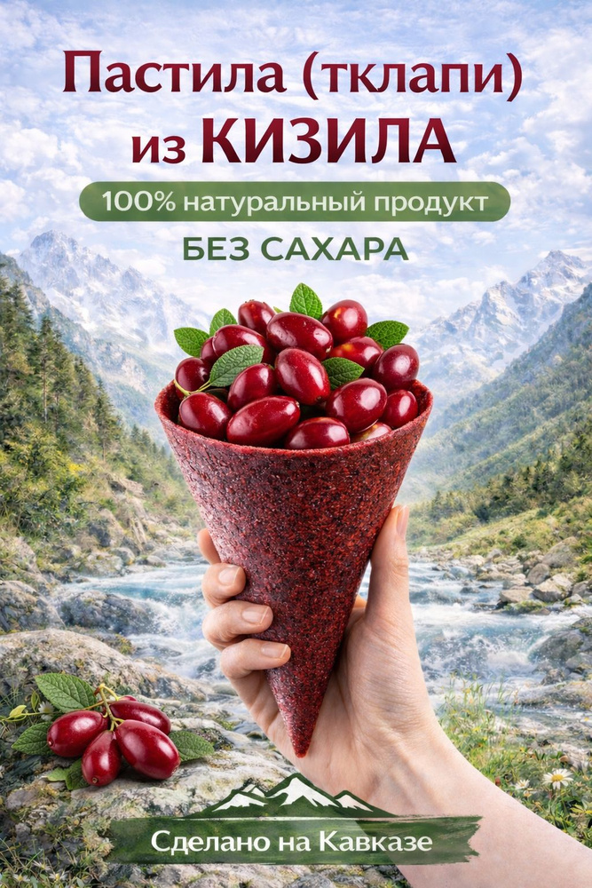 Тклапи фруктовый лаваш пастила Кизил без сахара смоква купить на OZON ...