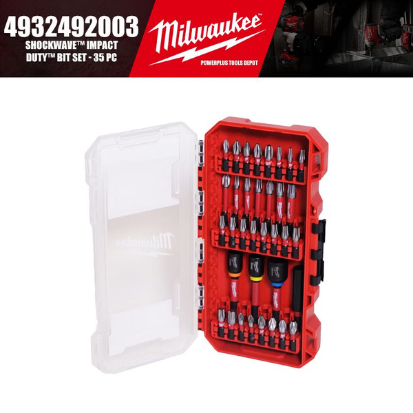 Milwaukee 4932492003 Набор ударных сверл Shockwave из 35 предметов ...