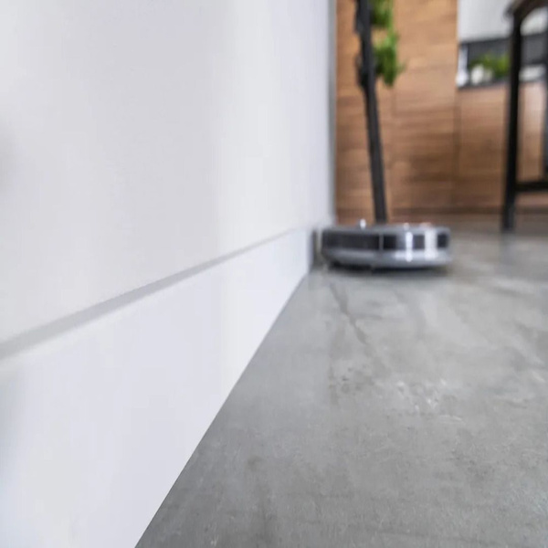 Плинтус VOX, ESPUMO, с прочным наружным слоем, влагостойкий, 2400*80мм, светло-серый ESP202 ...