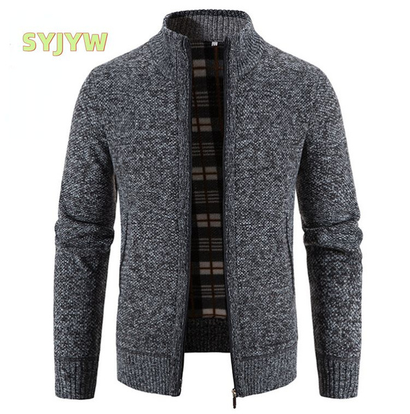 Свитер Мужской, Женский SYJYW темно-серый Лавсан, размер 60 Молния свободный Длинный Другое ...