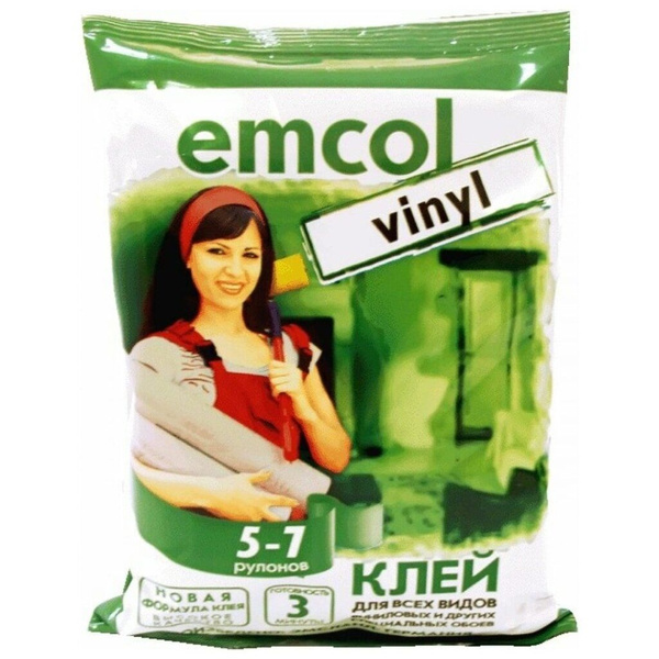 Клей для обоев EMCOL для виниловых, 5-7 рулонов, 200 г купить на OZON ...