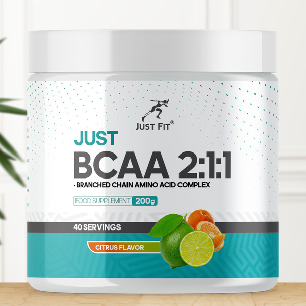 Just Fit BCAA 2:1:1 (БЦАА аминокислоты ) 200 г (цитрус) купить на OZON по низкой цене (3053558946)