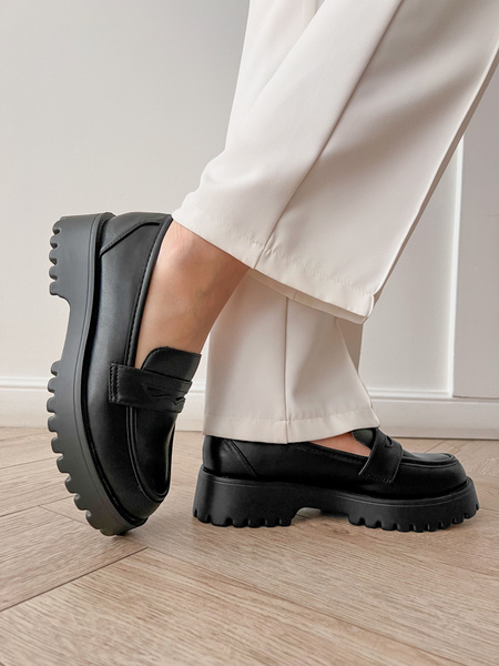 Лоферы Женский JOYCITY черный графит, размер 38 Без каблука На любой сезон F Без застёжки Россия ...