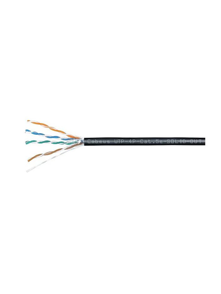Кабель витая пара U/UTP 5e кат. 4 пары Cabeus UTP-4P-Cat.5e-SOLID-OUT ...