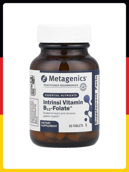 Пищевая добавка Metagenics, Intrinsi Vitamin B12-Folate , 60 таблеток ...