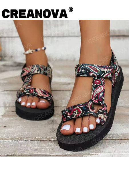 Сандалии Женский CREANOVA, размер 36 Ткань Лето Липучки купить c доставкой на OZON по низкой ...