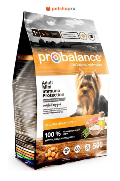 Probalance для миниатюрных собак всех пород, укрепление и поддержание иммунитета, 500 г купить ...
